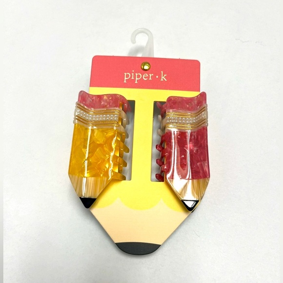 Piper K | Accessories | Nwt Piper K Back To School Pencils Shaped Hair ...